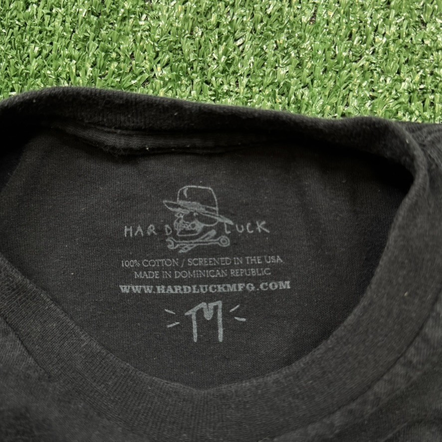Hard Luck MFG Graphic T Shirt Men's Size M Black Short Sleeve ...