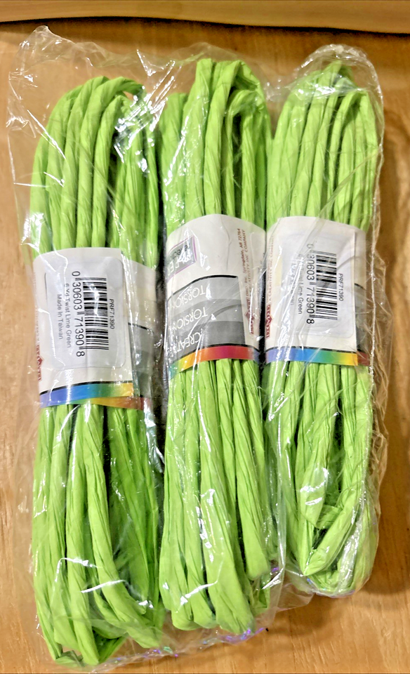 Lime Green Creative Twist Paper Cord 6 Yards Craft Twists Ribbon buy by ...