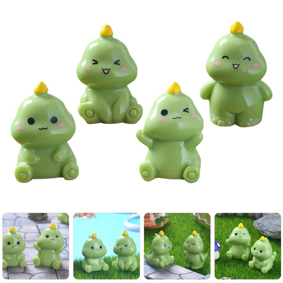 12Pcs Mini Resin Dinosaur Tiny Small Dinosaurs Miniature Animals To ...