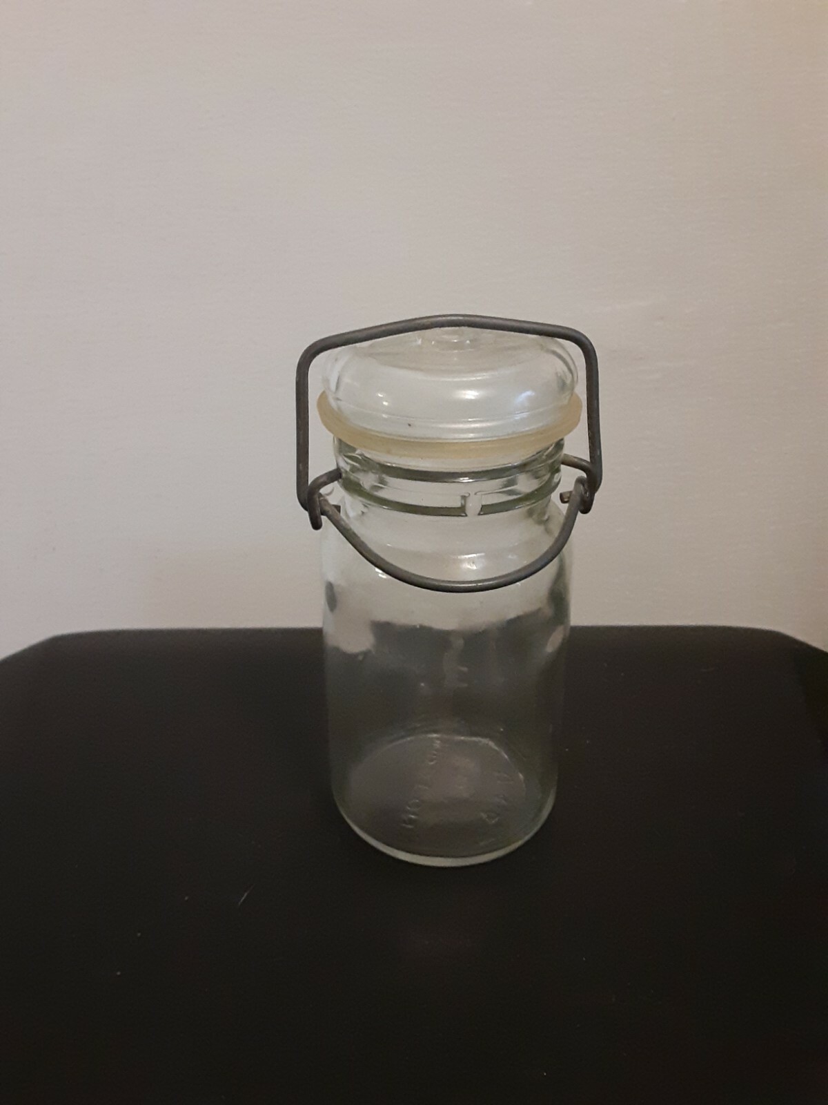 Vintage Clear Glass Wheaton USA No. 16 Canning Jar With Lid, Wire Bail ...