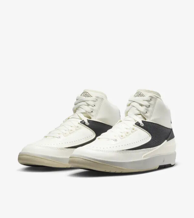 New Nike Women's Air Jordan 2 Shoes - Sail/ Black (DX4400-100) | eBay