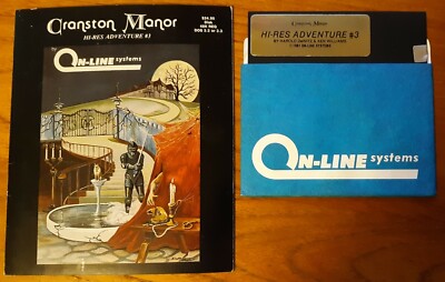 Cranston Manor Hi-Res Adv #3 On-Line Systems (Sierra) for Apple II,IIe ...