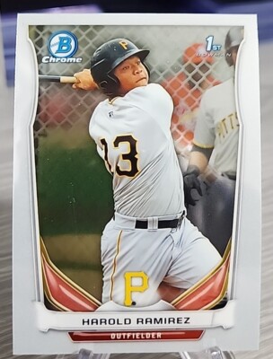 Harold Ramirez 2014 Bowman Chrome #BCP77 Pittsburgh Pirates/Tampa Bay ...