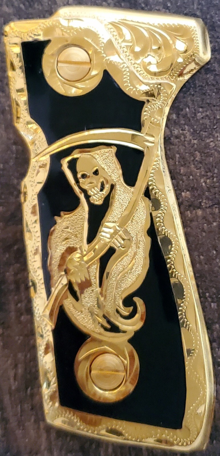 Classic Reaper cachas santa muerte premium mexican style Beretta 92fs ...