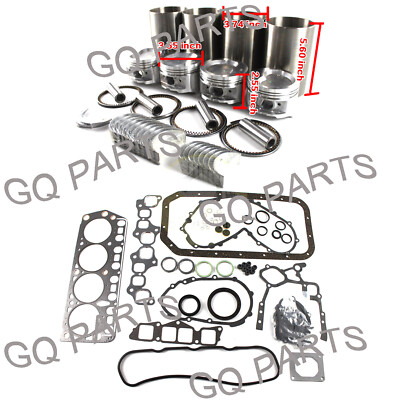 For Toyota 4Y LPG overhaul Engine Rebuild Kit 5FG-7FG Forklift Truck w ...