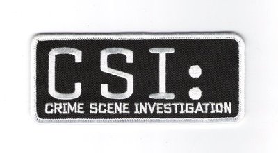 Crime Scene Investigation CSI Logo 4" Embroidered Patch | eBay