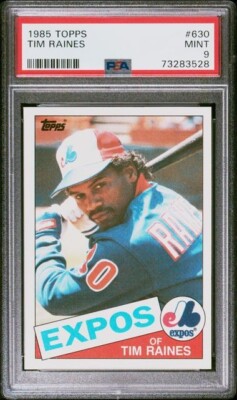 1985 TOPPS 630 TIM RAINES PSA 9 : Pop 22 : Only 27 Graded Higher!!! | eBay
