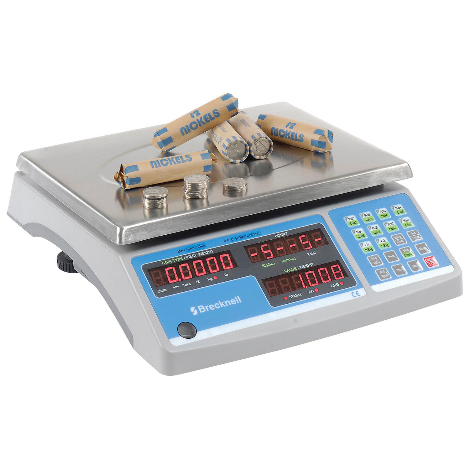 Brecknell B140 Counting Coin Counting Scale 60 Lb x 0.002 Lb | eBay