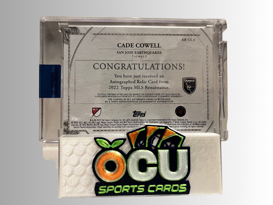 2022 Topps Renaissance MLS Cade Cowell #AR-CC7 Patch Auto Autograph SP ...