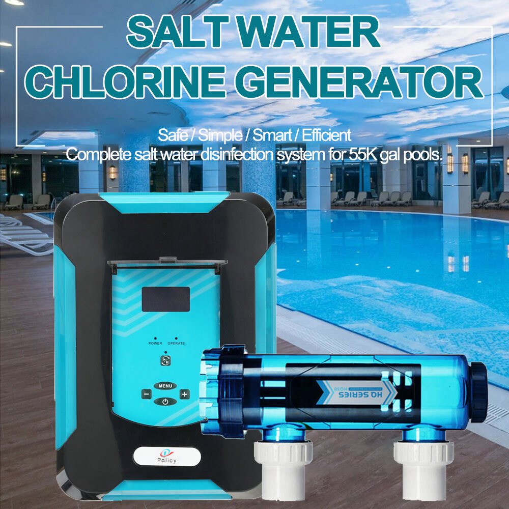 Pool Chlorine Generator System Pool Salt Cell & Flow Switch for 55,000 ...