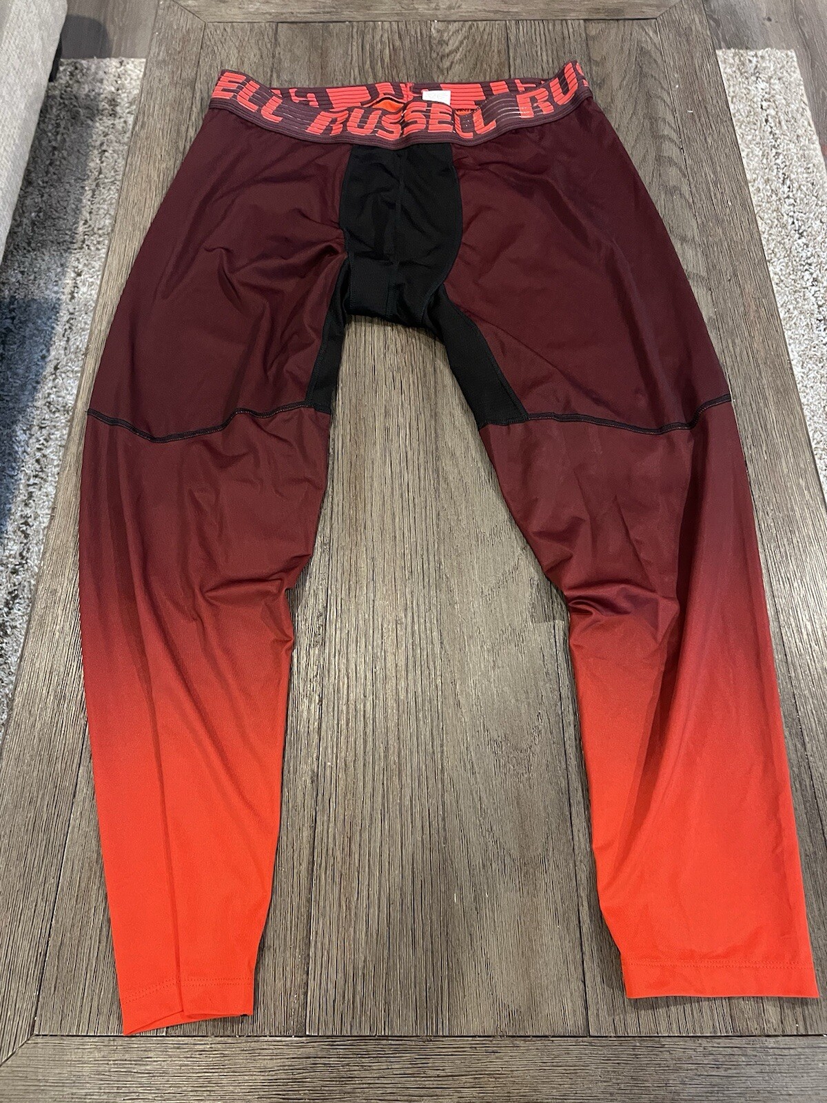 Mens Russell Jock 3/4 Spandex Tights Compression Pant… - Gem