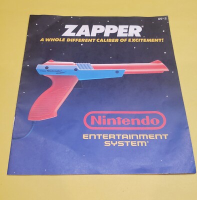 Zapper Gun Instruction Manual Booklet for Original Nintendo NES | eBay