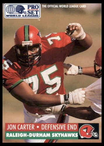 1991 Pro Set #25 Jon Carter Raleigh-Durham Skyhawks | eBay