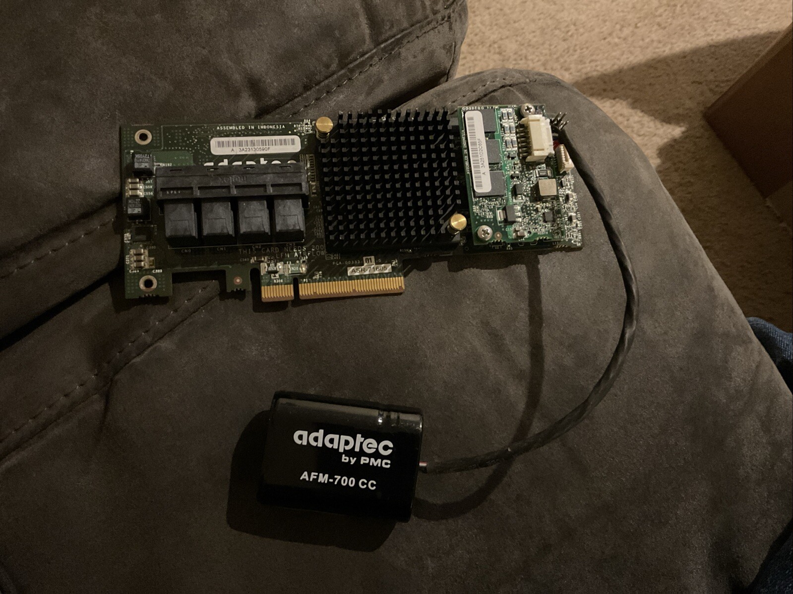Adaptec ASR 71605 1GB 16 Port SAS SATA PCIe Raid Controller AFM 700 CC battery | eBay