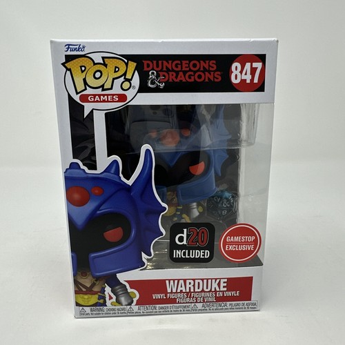 Funko POP! Warduke #847 GameStop Exclusive Dungeons & Dragons W/ D20 | eBay