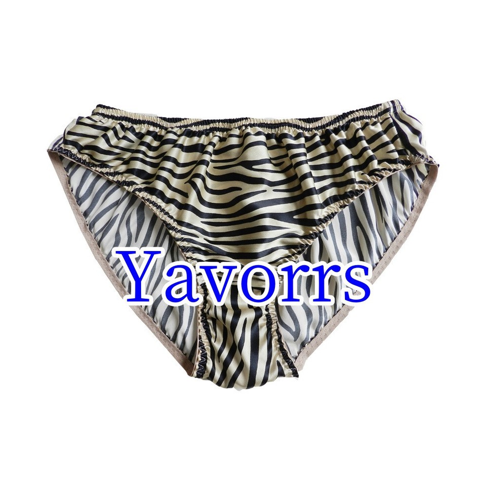 Yavorrs Men's Silk Underwear Briefs flower Panties Size S_2XL ...