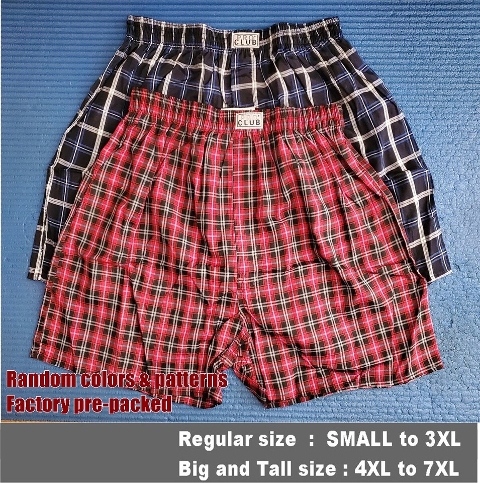 PRO CLUB BOXERS TRUNK SHORT PROCLUB MENS UNDERWEAR BIG AND TALL LOT 2 ...