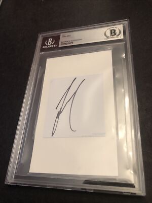 Beckett Slabbed Autographed Josh Gad Signed Cut Signature OLAF - Frozen ...