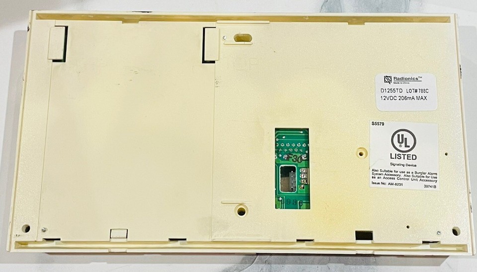 Radionics D1255TD Alpha Numeric Command Center Keypad | eBay