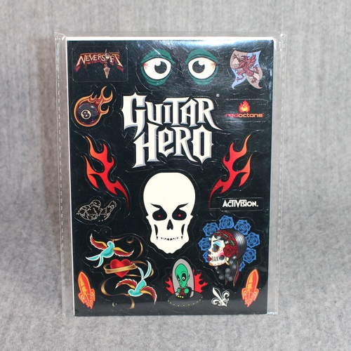 GUITAR HERO Activision Heavy Metal Sticker Sheet Start Up Guide Set ...
