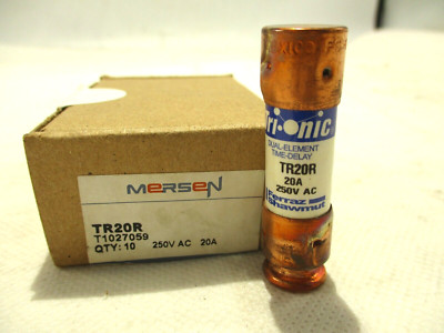NEW BOX OF 10 MERSEN SHAWMUT TR20R 20A/AMP FUSE | eBay