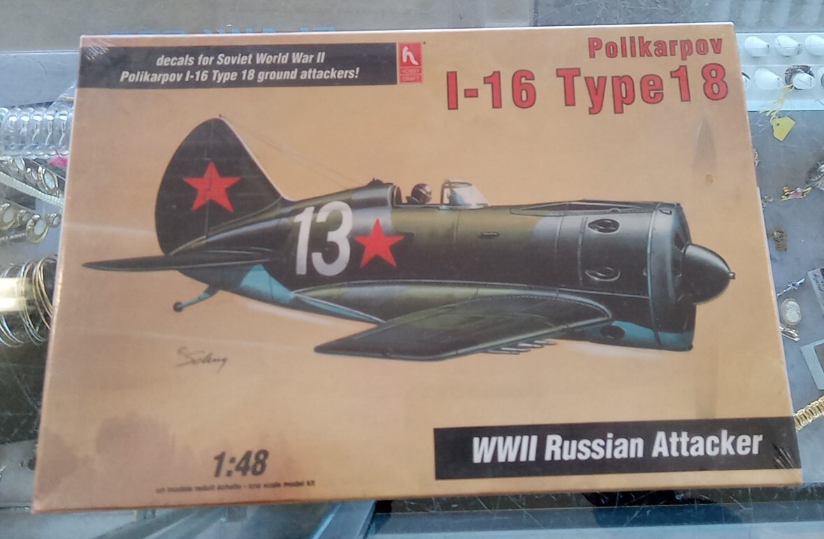 Hobby Craft 1/48th Polkarpov I-16 Type 18 Soviet WWII Model Kit HC1577 ...