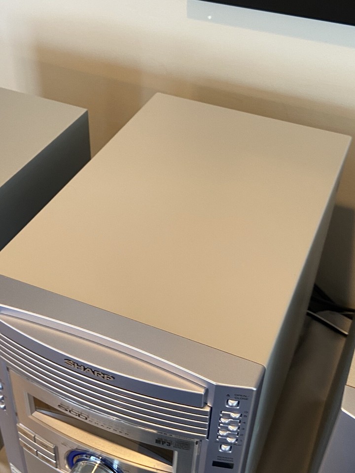 Sharp XL-MP130 Micro Component Stereo System 5 Disc CD Changer Tape ...