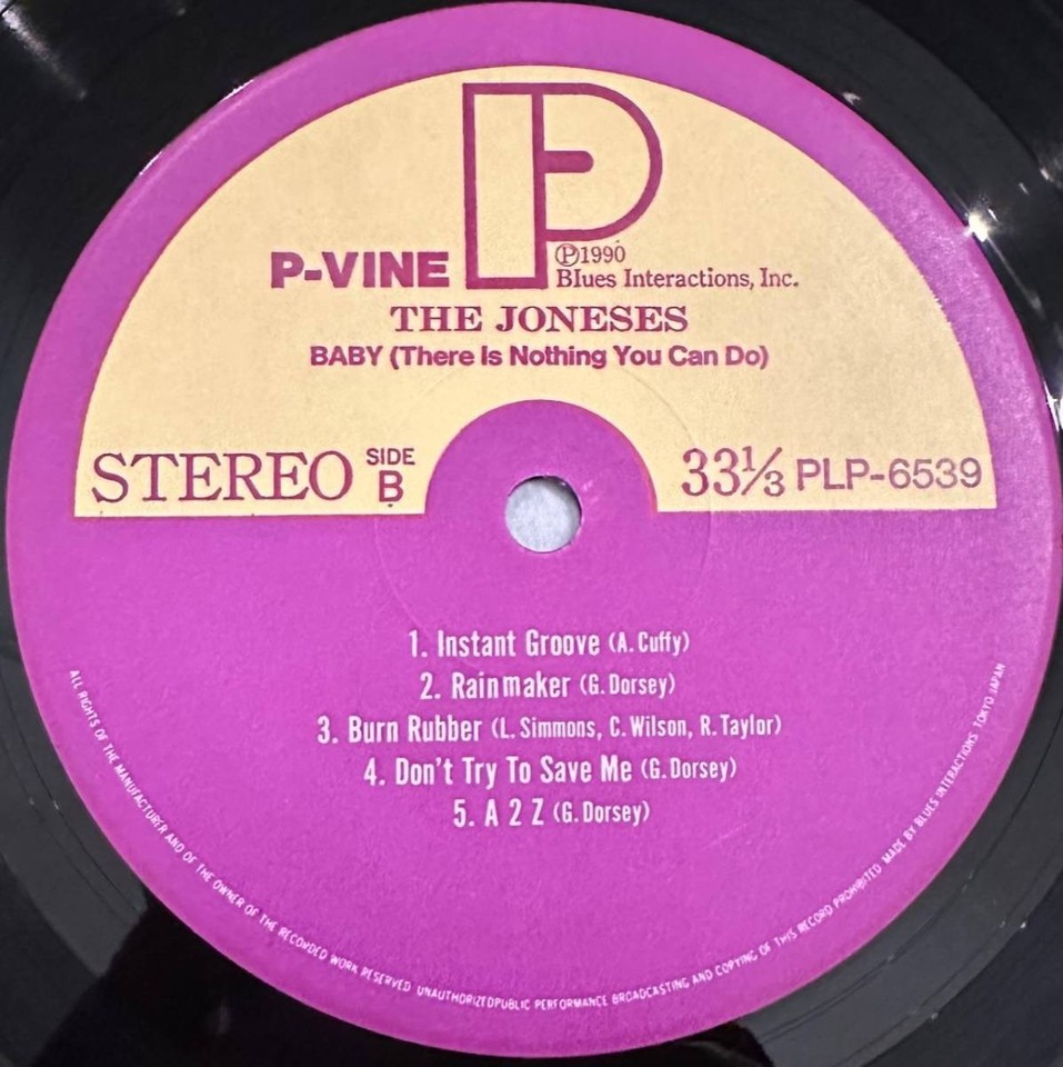 1990 Original Domestic Edition The Joneses - Baby There Is Nothing You ...