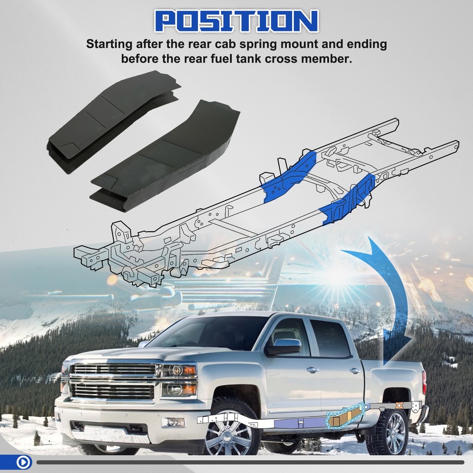Mid-Rear Frame for 2007-2014 2nd/3rd gen Chevrolet Silverado 1500 Ext ...