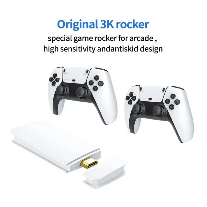 M15 Pro 4K Game Stick Console – 64GB with Wireless Gamepads & Classic ...