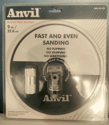 Anvil 9-inch Radial Pole Sander Disc Durable Cast Aluminum & 10pk ...