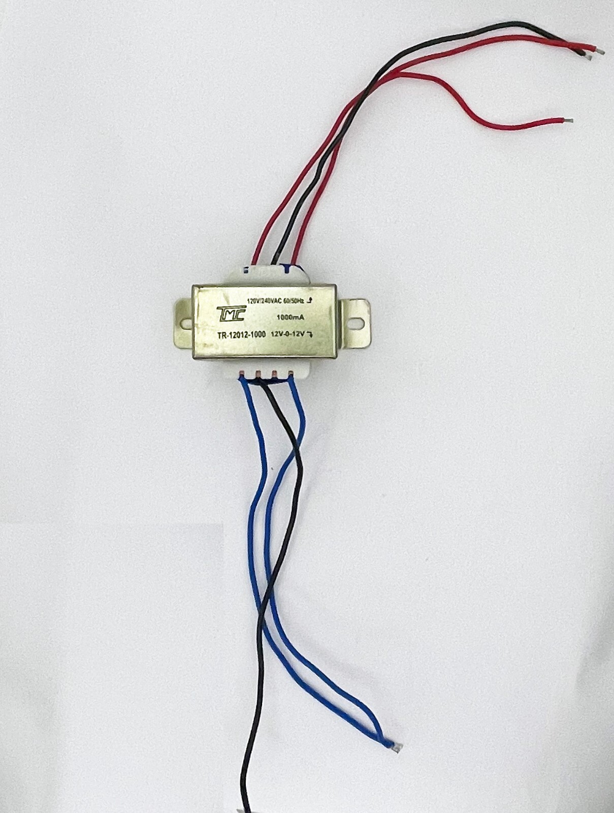 Transformer Center Tap 110/220VAC to 24V AC 12V-0-12V AC, 1000mA (1A ...