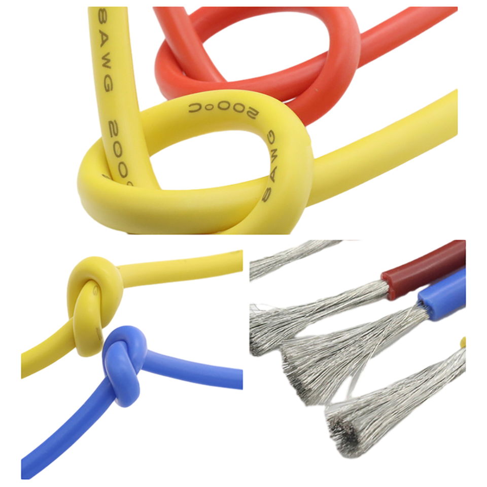 Extra Soft Flexible Silicone Wire Cable 0.08mm Tinned Copper 2/4/6/7/8 ...