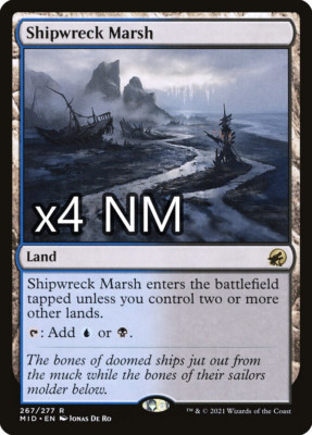 SHIPWRECK MARSH X4 Innistrad: Midnight Hunt MID Magic MTG CARD | eBay