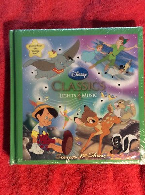 DISNEY CLASSICS LIGHTS MUSIC STORIES TO SHARE PI KIDS HARDCOVER BRAND ...