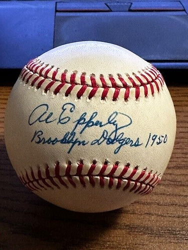 AL EPPERLY SIGNED AUTOGRAPHED ONL BASEBALL! Brooklyn Dodgers, Cubs! | eBay