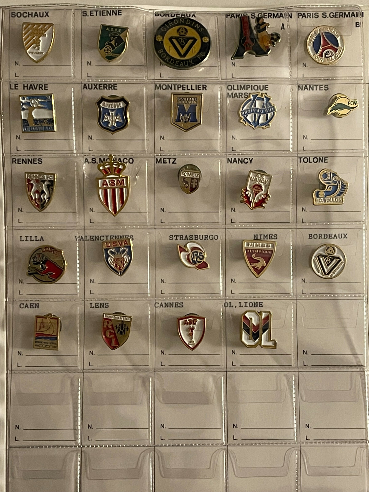 Spille/Distintivi Squadre Calcio,Pins/Badges Soccer Team.Scegli Choose ...