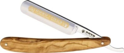 Dovo 13581027 INOX 5/8" Etched Stainless Blade Olive Wood Handle ...