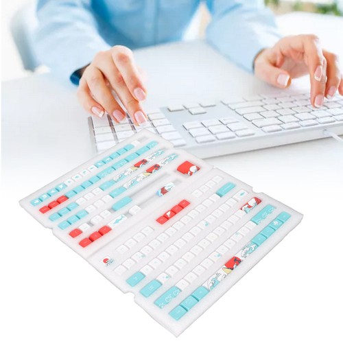 PBT Keycaps 128 Keys Cartoon Whale Style Fadeless Durable PBT Easy ...