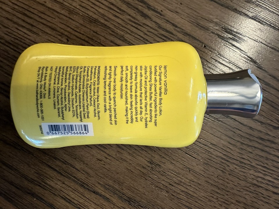 New Bath & Body Works Signature Vanillas Lemon Body Lotion 8 oz | eBay