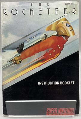 The Rocketeer (Super Nintendo, 1991) Instruction Booklet ONLY | eBay
