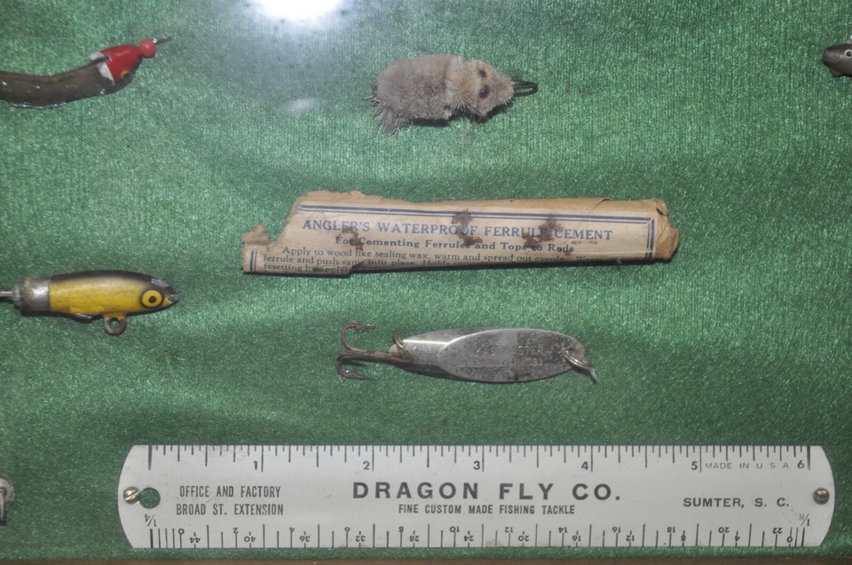 Vintage Fishing Lure Salesman Display Case | eBay