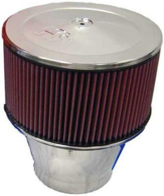 K&N S/S Velocity Stack Air Cleaner Holley 5-1/8 Neck With 9 x 5 Element ...