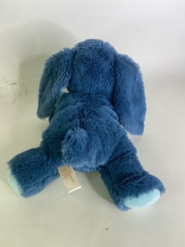 Way To Celebrate Blue Bunny Rabbit Plush Stuffed Animal Toy Pink Nose ...