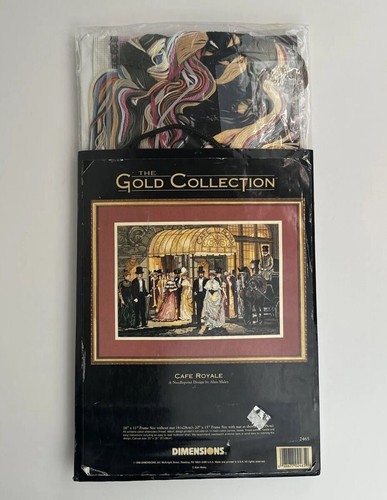 Dimensions Gold Collection #2465 Needlepoint Kit CAFE ROYALE by Alan ...
