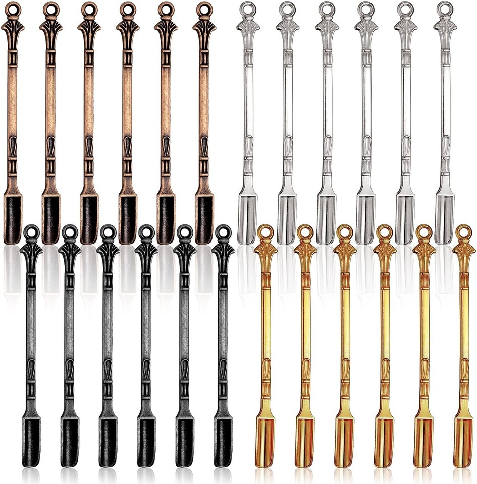 Stylish Alloy Mini Shovel Spice Spoons - 24 Count Perfect for Filling ...