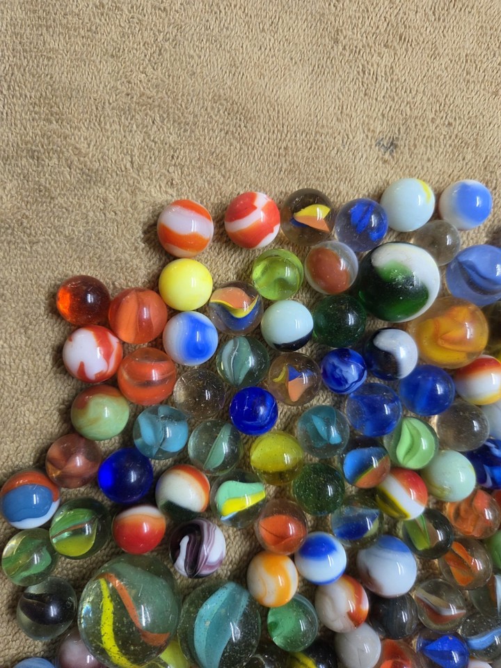 Vintage Machine Made Marbles 2.5lb Lot Mixed Makers FREE SHIPPING #2 | eBay