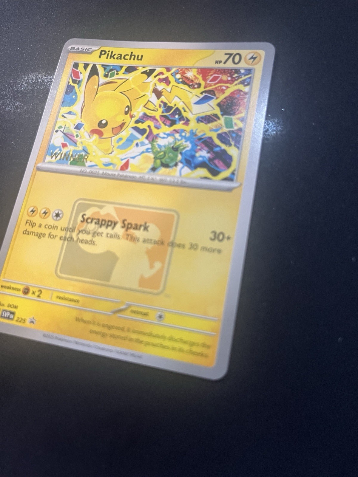 Pikachu “Winner” Promo 2025 World Championships SVP EN 225 Pokemon ...
