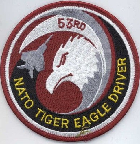 USAF 53RD FS MIG KILLERS FIGHTER SQUADRON vêlkrö PATCH: NATO TIGER ...