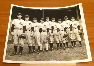 Yankees 1943 WS Champs Lineup Original Photo Frm Bill Dickey Personal ...